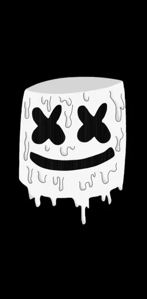 Dabbing Black Marshmello Wallpaper WallpapersOK