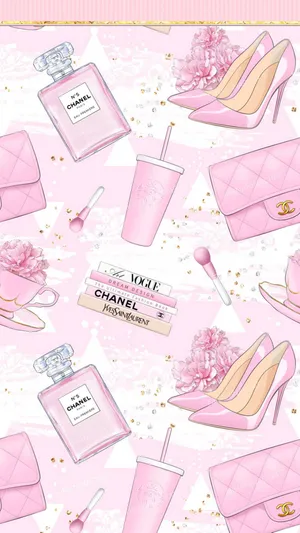 Girls pink wallpaper store