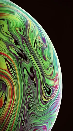 Iphone X Oled Aurora Borealis On Town Wallpaper WallpapersOK